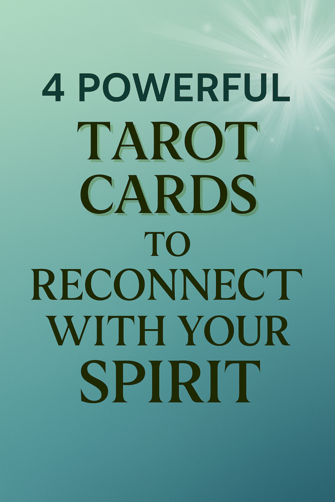 Check In With Your Spirit Tarot Spread: 4 Powerful cards for Inner Peace